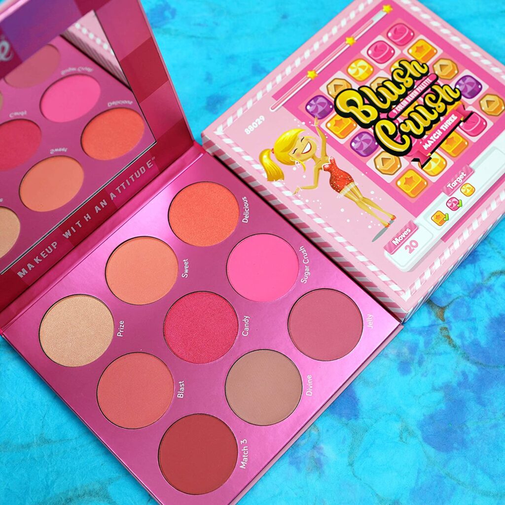 Blush Crush 9 Color Blush Palette - Match Three Rude Cosmetics ...